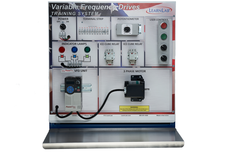 LearnLab's Advanced VFD Variable Frequency Motor Drive Training System