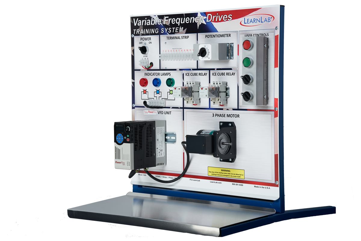 LearnLab's Advanced VFD Variable Frequency Motor Drive Training System
