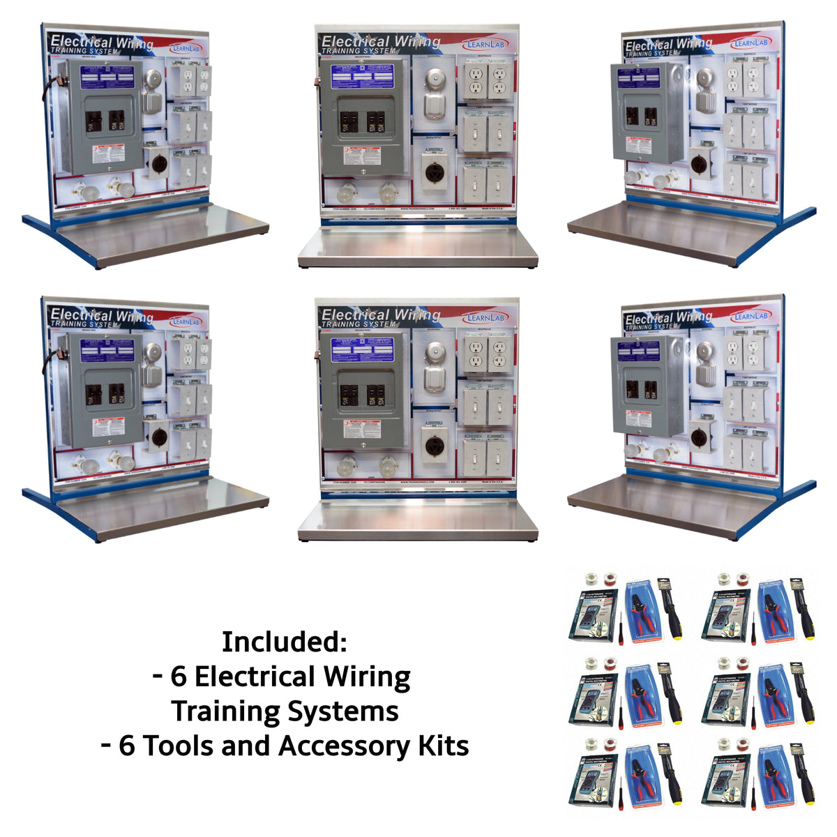 Basic Electrical Wiring Training System, 6 PK | LearnLab