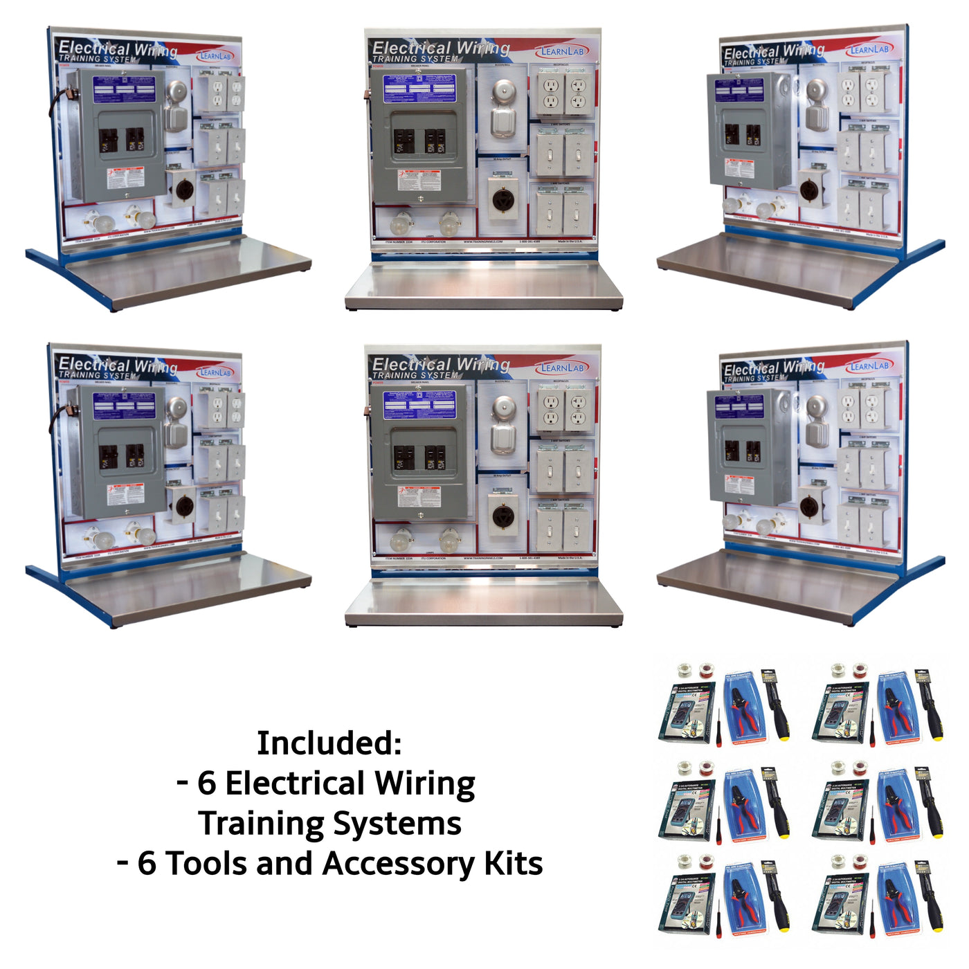 Basic Electrical Wiring Training System, 6 PK | LearnLab