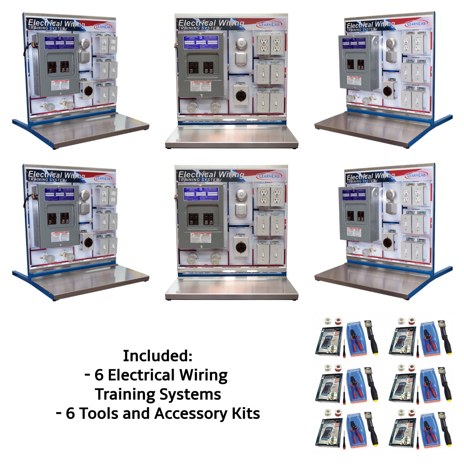 Basic Electrical Wiring Training System, 6 PK | LearnLab
