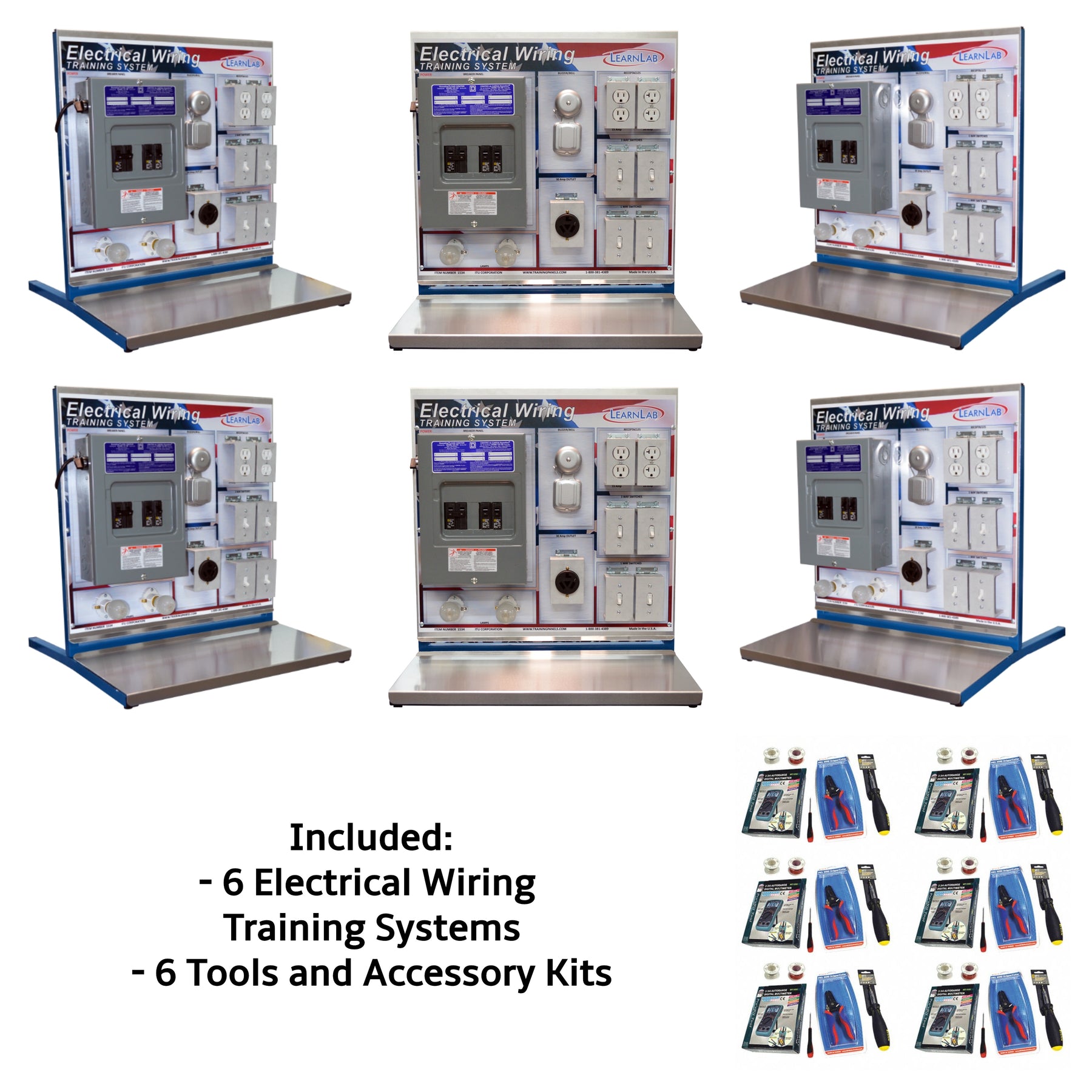 Basic Electrical Wiring Training System, 6 PK | LearnLab