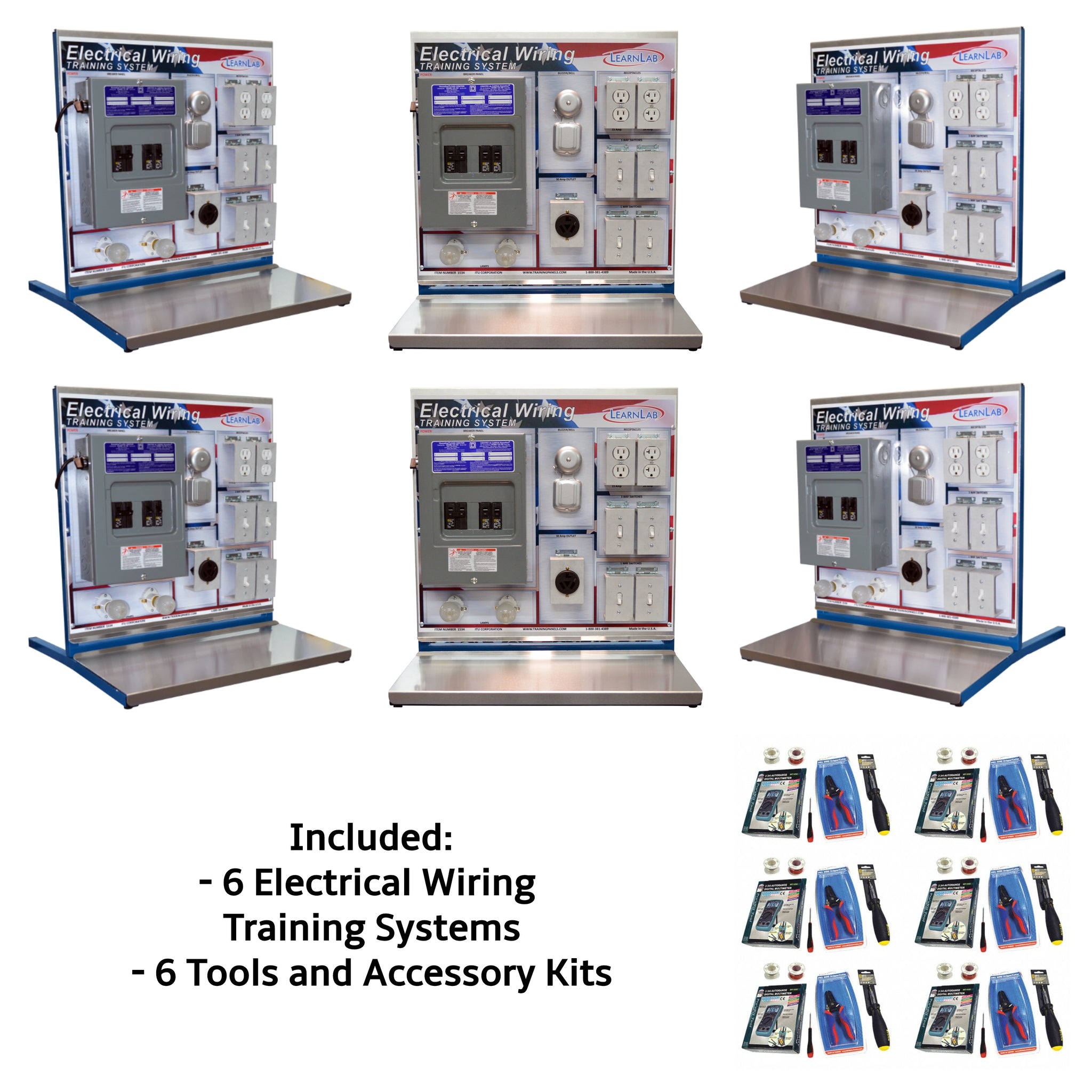 Basic Electrical Wiring Training System, 6 PK | LearnLab