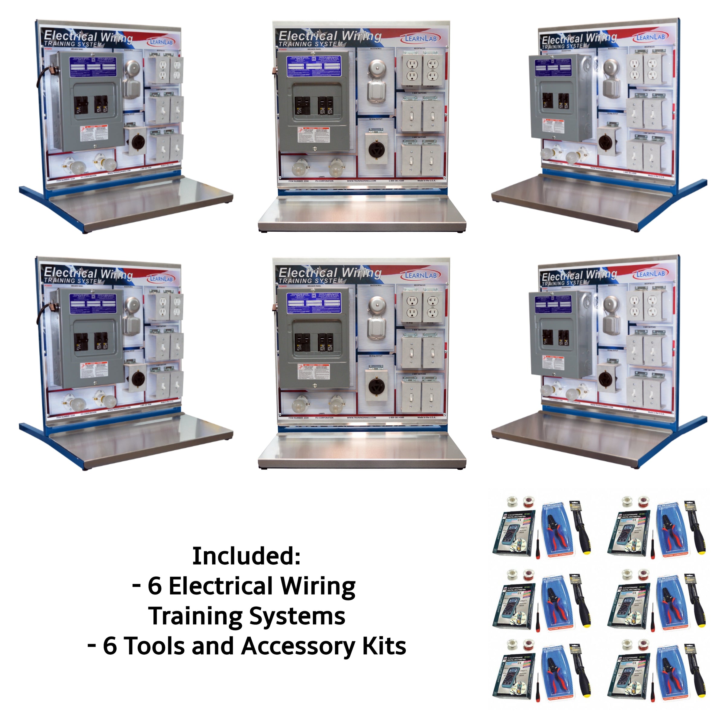 Basic Electrical Wiring Training System, 6 PK | LearnLab