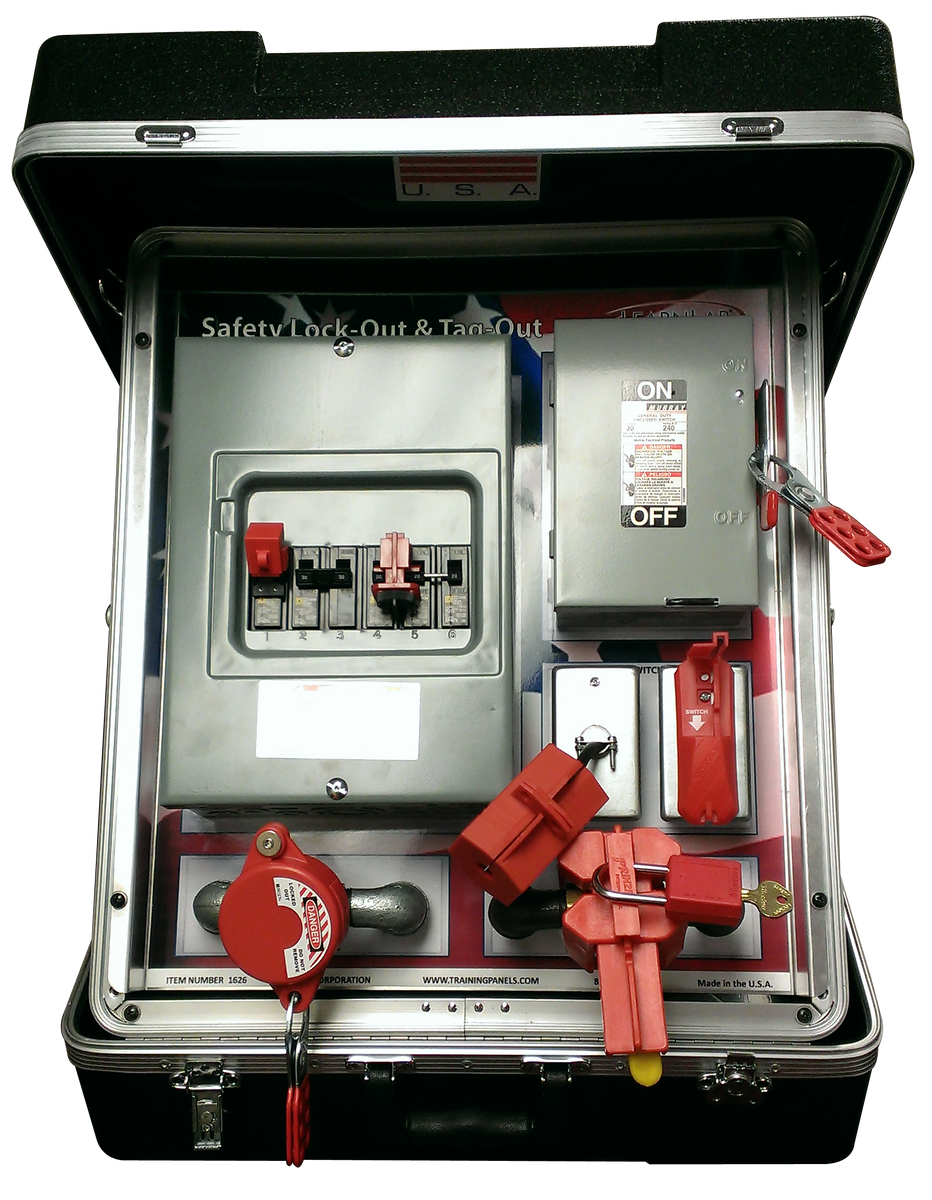 Portable Safety Lock-out Tag-out Training Systems, 6 PK | LearnLab